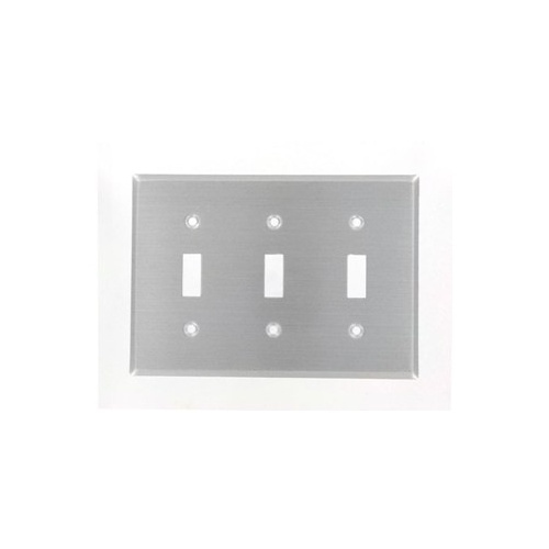 Leviton 83011 3G 3SW PLT Wallplate