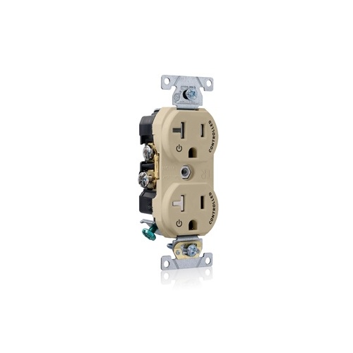 Leviton TBR20-S1I Duplex Receptacle Outlet, Commercial Grade, Split ...