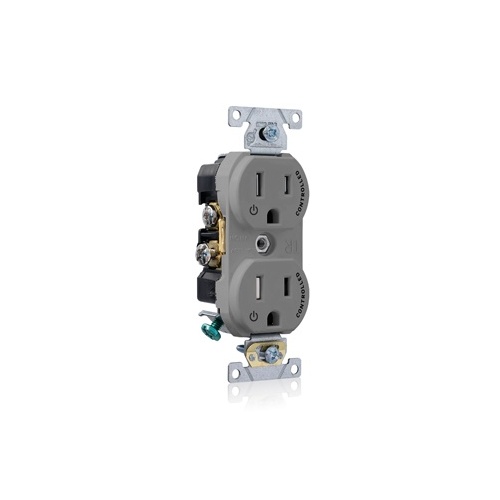 Leviton TBR15-S2G Duplex Receptacle Outlet, Commercial Grade, Split ...