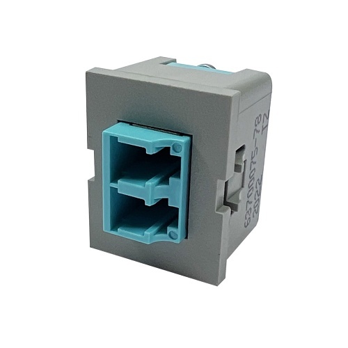 Ortronics 63700075-78 OM3/4 TracJack Adapter Module, LC Duplex, Gray ...