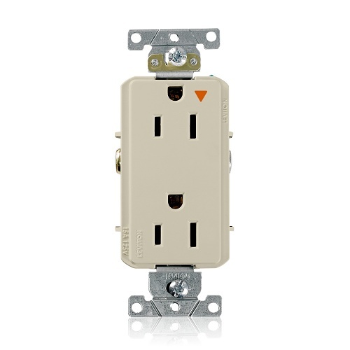 Leviton 16262-IIG Decora Plus 2-Pole 3-Wire Duplex Receptacle Outlet ...