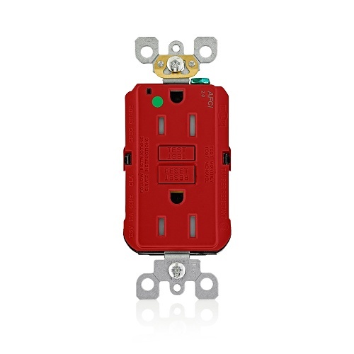 Leviton AFTR1-HGR Duplex Receptacle Outlet, Heavy-Duty Hospital Grade ...