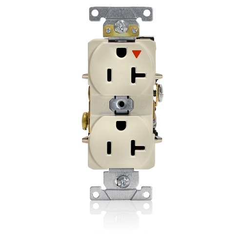 Leviton 5362-IGT 20A Isolated Ground Duplex Receptacle / Outlet ...