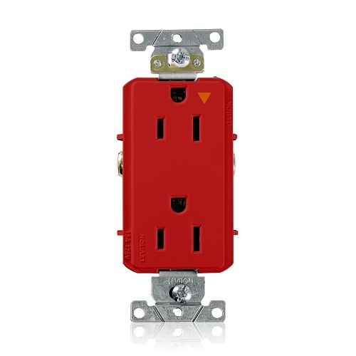 Leviton 16262-RIG Decora Plus 2-Pole 3-Wire Duplex Receptacle Outlet ...