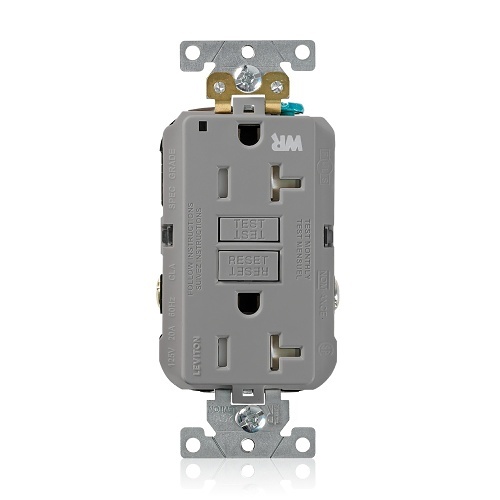 Leviton G5362-WTG 20A SmartlockPro GFCI Receptacle / Outlet, Industrial ...