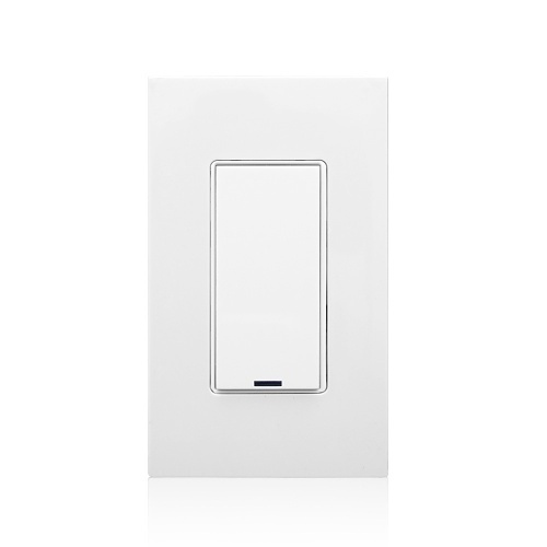 Leviton PLVSW-1LW 1-Button ProVolt Keypad On-Off Controller, White