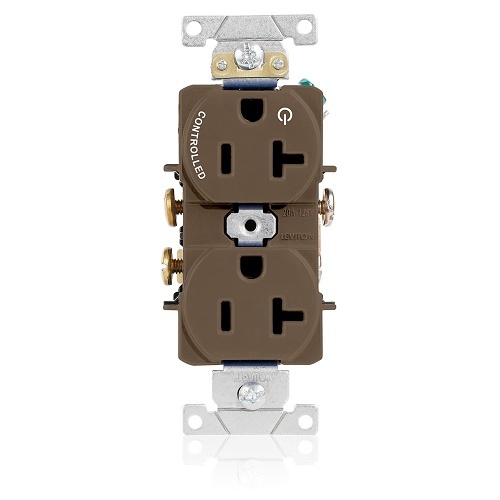 Leviton 5362-S1 20A Duplex Receptacle/Outlet, Industrial Grade, Self ...