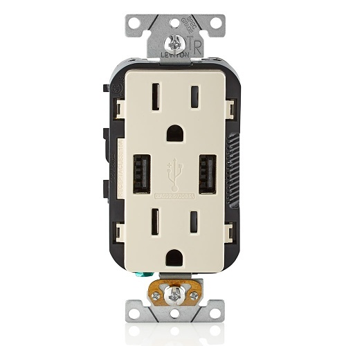 15A TR RECPT USB CHRG LA