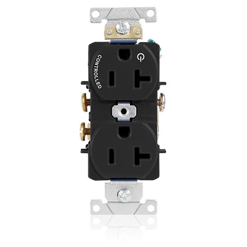 Leviton 5362-S1E 20A Duplex Receptacle / Outlet, Industrial Grade, Self ...