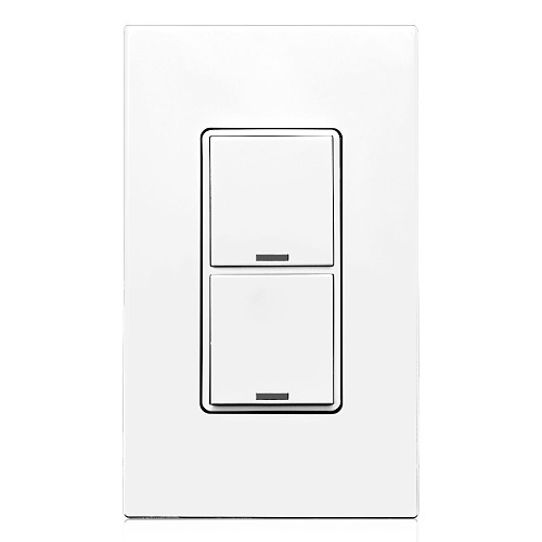 Leviton DLDNK-2W Lutron Radio Frequency 2-Button Bluetooth Keypad Room ...