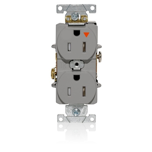 Leviton T5262-IGG Tamper-Resistant Isolated Ground Duplex Receptacle ...