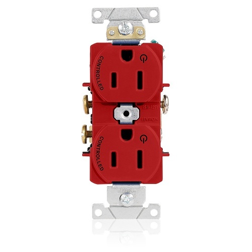 Leviton 5262-S2R Duplex Receptacle Outlet, 2-Pole, 3-Wire, Industrial ...