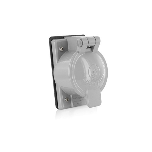 Leviton 7770 Ceiling Mount Wall Mount Plate, Gray Plate, 1G, for 50AMP ...