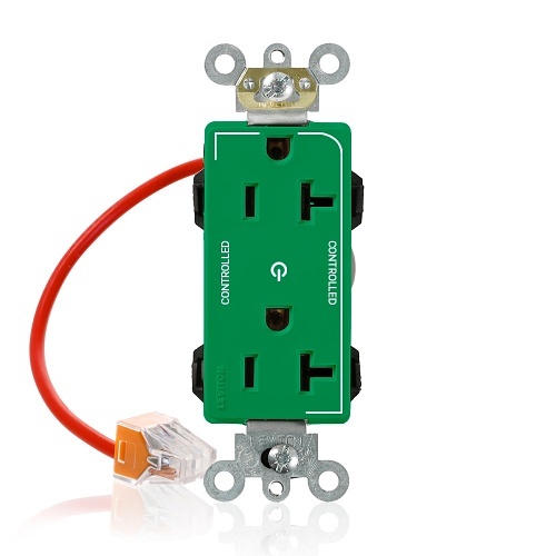 Leviton M1636-2SN Lock 20A Decora Controlled, Green