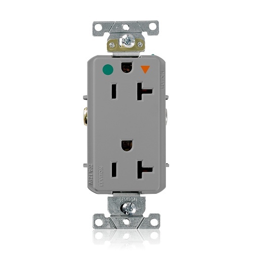 Leviton D8300-IGG 20A Decora Plus Isolated Ground Duplex Receptacle ...