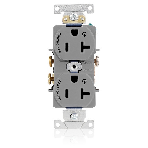 Leviton 5362-S2G 20A Duplex Receptacle Outlet, NEMA 5-20R, 2-Pole, 3 ...
