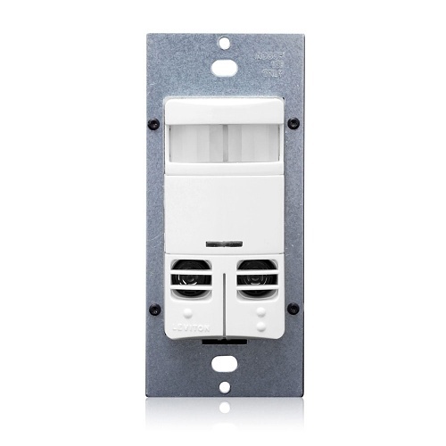 Leviton OSSMD-MAW Dual Relay Wall Box Multi-Tech Occupancy Sensor with ...