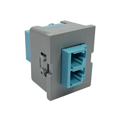 Ortronics 63700075-78 OM3/4 TracJack Adapter Module, LC Duplex, Gray ...