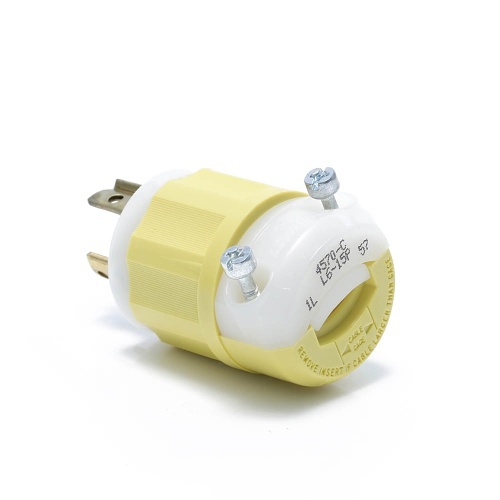 Leviton 4570-CY Connectors, YL Plug Lock 2PO 3WI L6-15P 15A250V