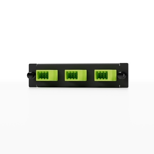 Ortronics OFP-AME24QC Panel Adapter, OFP, 3, AIM, MDC, 24-Fiber, OM5, Lime