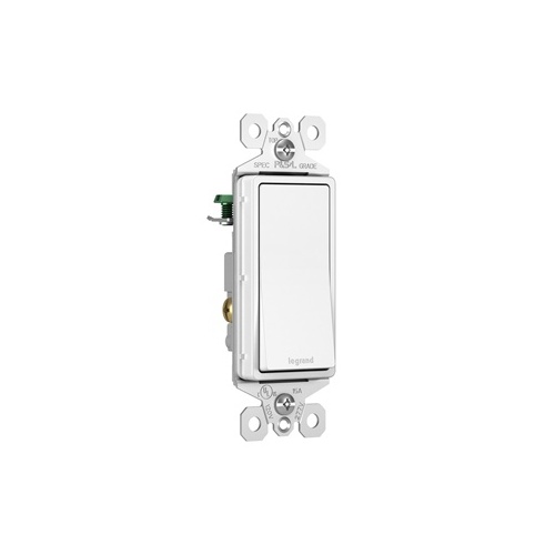 Pass & Seymour TM870-STMWCC6 Single Throw Momentary Decora Switch, 15A ...