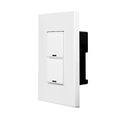 Leviton DLDNK-2W Lutron Radio Frequency 2-Button Bluetooth Keypad Room ...