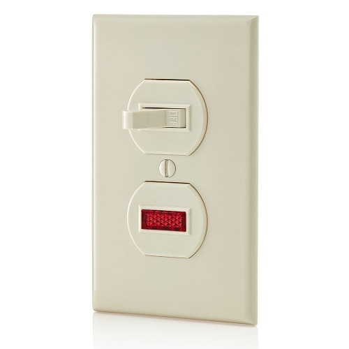 Leviton 5226-T Combination Switch, Single Pole with Pilot Light, 15A ...