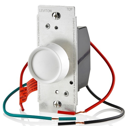 Leviton RDL06-10Z Universal Rotary Dimmer Push Switch, 600W ...