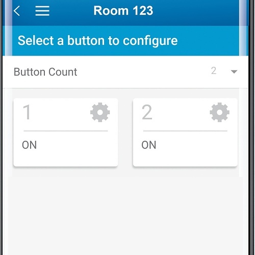 Leviton DLDNK-2W Lutron Radio Frequency 2-Button Bluetooth Keypad Room ...