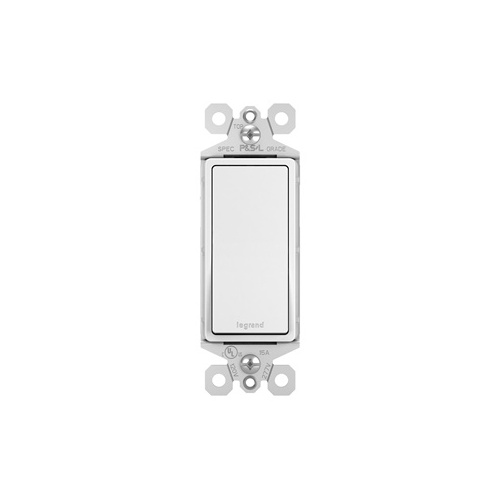 Pass & Seymour TM870-STMWCC6 Single Throw Momentary Decora Switch, 15A ...