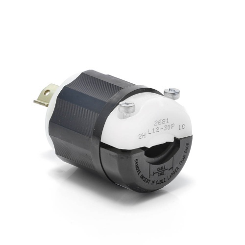 Leviton 2681 Connectors, EB Plug Lock 3PO 3WI 3PH L12-30P 30A 480V
