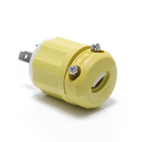 Leviton 26CM-11 Connectors, YL CORR RES PLUG 2PO3WI L5-30P 30A125V