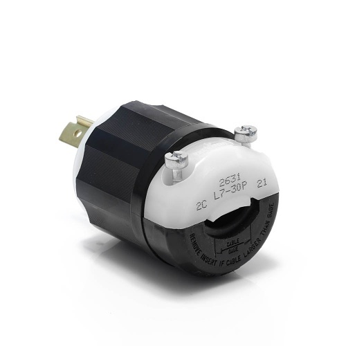 Leviton 2631 Locking Plug Connector, L7-30P, 30A, 277V AC