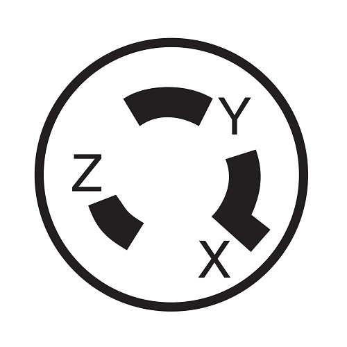 Leviton 2381 EB Plug Lock 3PO 3WI 3PH L12-20P 20A480V Connector