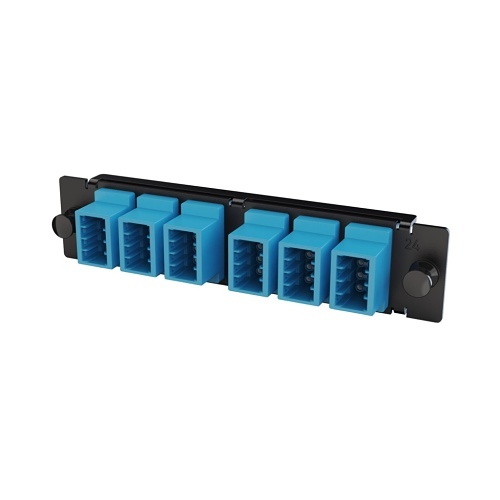 Ortronics OFP-AME48AC Panel Adapter, OFP, 6, AIM, MDC, 48-Fiber, OS2, Blue
