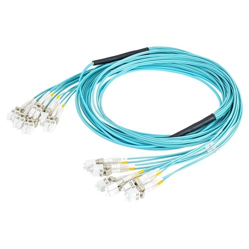 Hubbell FFPLC12M4L10FN 12-Fiber Trunk Cable Assembly, Plenum, OM4, LC ...