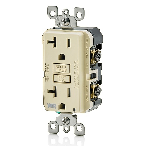 Leviton GFWT2-FI Self-Test SmartlockPro Slim Weather and Tamper ...
