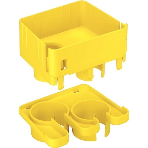 Panduit FRIDT4X4YL FiberRunner 2-Port Spillout, Yellow