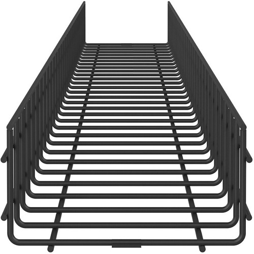 Panduit PWB4X18BL Wire Basket 4" x 18", Black Powdered Coated