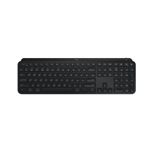 Logitech 920-011406 MX Keys S Advanced Full-Size Wireless Scissor Keyboard with Backlit keys, Black