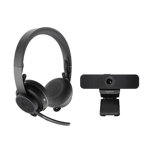 Logitech 991-000310 Personal Video Collaboration Kit with Headset and ...