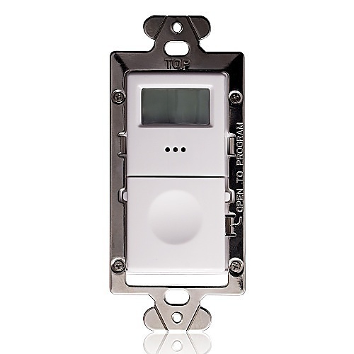 Leviton TS300-DW Timer Switch, Digital, Programmable, 120-277V, White