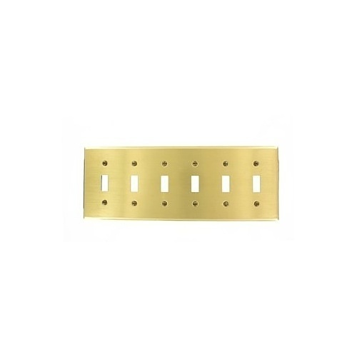 Leviton 81036 Faceplates and Mounting Boxes, 6-Gang Toggle Wallplate ...