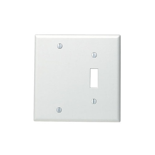 Leviton 84006-40 2-Gang Stainless Steel Metal Wall Plate, Satin Finish ...