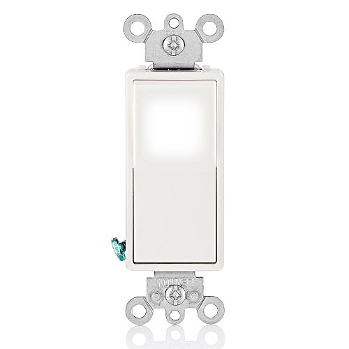 Leviton L5614-2W Decora LED Illuminated Rocker 4-Way Switch, 15A, 120 ...