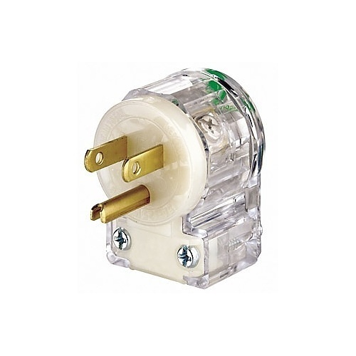 Leviton 8215-CAT Connectors, CL Plug Agl HG 2PO 3WI 5-15P 15A125V