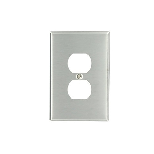 Leviton 84103 Oversized 1-Gang Stainless Steel Wall Plate, Satin Finish ...