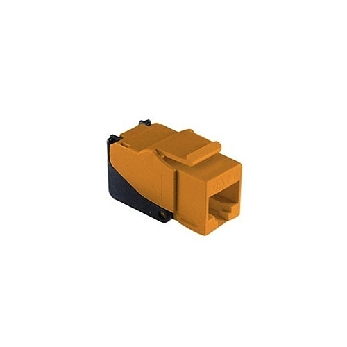 On-Q WP3560-OR Keystone Jack, CAT6E RJ45 T568A/B Connector, Orange