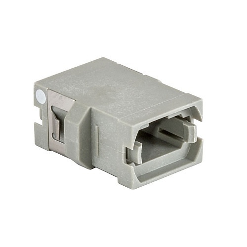 Hubbell FANMTPRPGY Fiber Adapter, MPO, Snap-Fit, 6-Pack, Gray