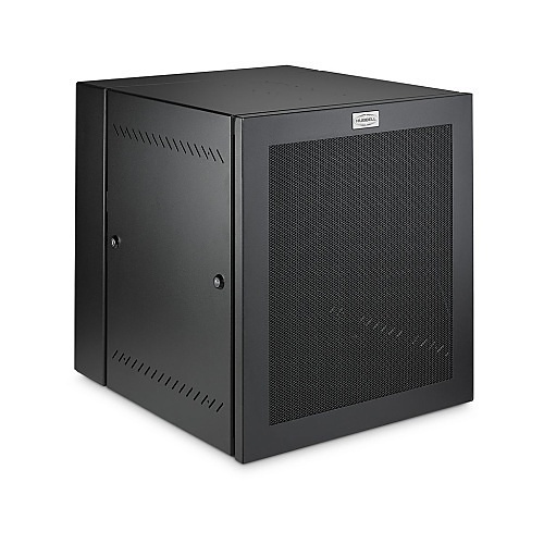 Hubbell HLQ2432M Rack Cabinet & Frame, 12U, 32-Inch Deep Mesh Door and ...
